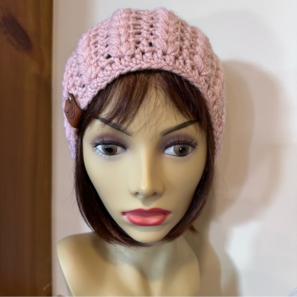 Accessories | Rose Pink Blush Hand Knit Headbandear Warmer 4 X 21 Soft ...
